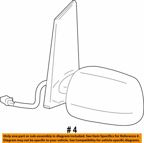 87915-68010-A1 Toyota Cover, outer mirror, rh 8791568010A1, New Genuine ...