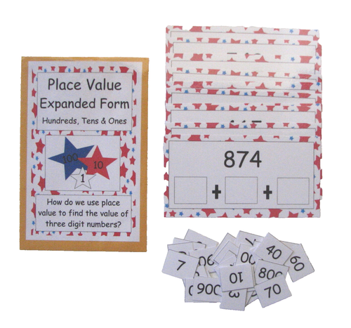 Teacher Made Math Center Game Place Value Expanded Form Tens, Ones ...