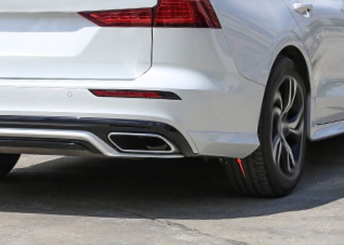 Fit For Volvo V60 2020-2023 Painted White Rear Bumper Lip Chin Spoiler ...