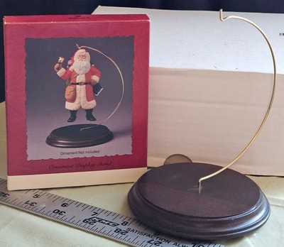 Hallmark Keepsake Ornament Display Stand Wooden Base New in box | eBay