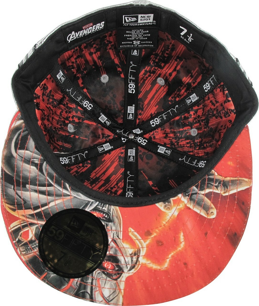 Ultron Character Armor Men's Marvel Comics New Era 59FIFTY Fitted Hat ...