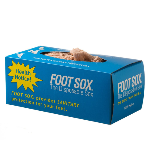 Foot Sox Original Sanitary Disposable Try on Socks Womens Tan | eBay