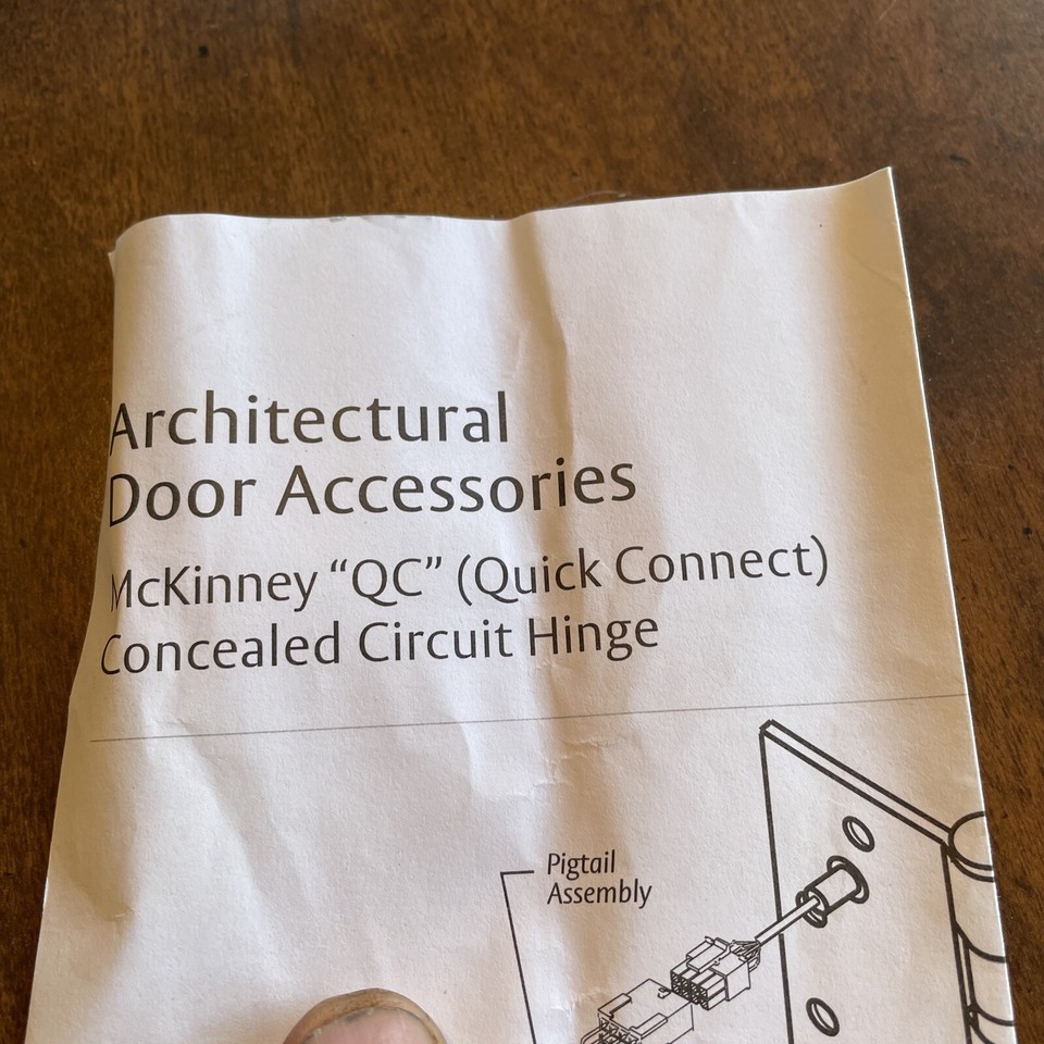 McKinney T4A3786 5 X 4 1/2 US6D Electrified Hinge QC8 | eBay