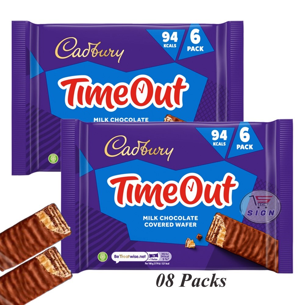 Chocolate Bar Cadbary Timeout Milk Chocolate Covered Wafer, Crispy ...