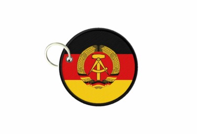 Keychain keyring print flag roundel germany deutsch german rda ddr east ...
