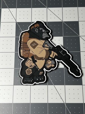 ZEV TECHNOLOGIES TACTICAL GORILLA SHOT SHOW HOOK & LOOP MORALE PATCH ...