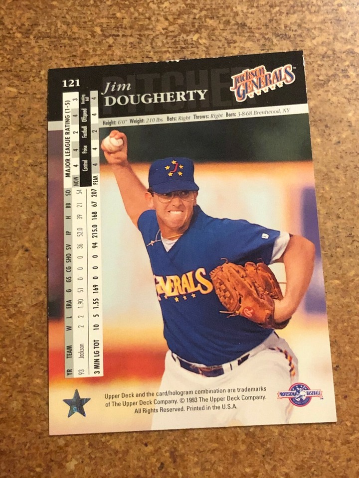 1994 Upper Deck Minors Top Prospects Baseball # 121 Jim Dougherty RC | eBay