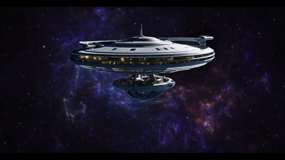 The Galactic Starport Hydran Baron Class Cruiser PLA Model | eBay