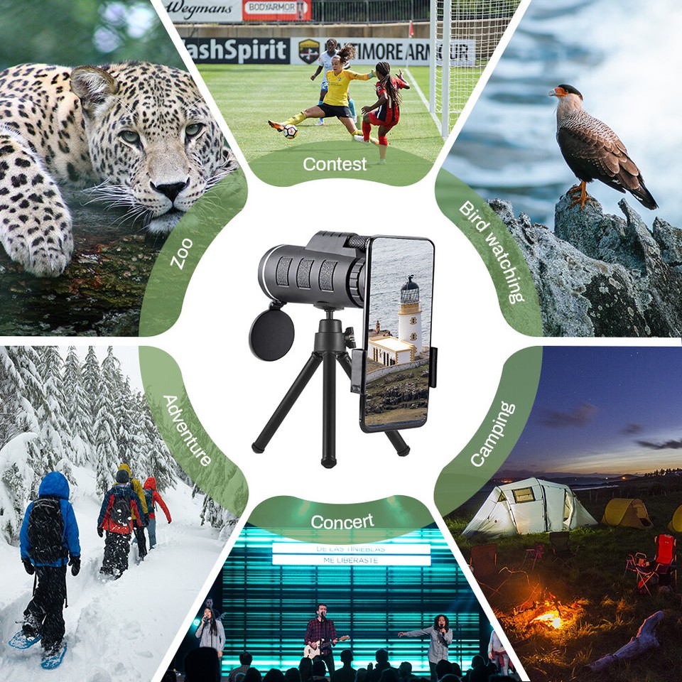 Super High Power 80X100 Portable HD Vision Monocular Telescope ...
