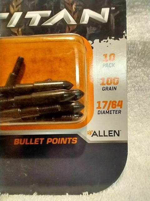 TITAN Bullet Points 10pk 100 Grain 17/64 E01 for sale online | eBay