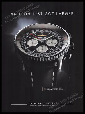 Breitling Watch The Navitimer 46 mm 2000s Print Advertisement Ad 2017 ...