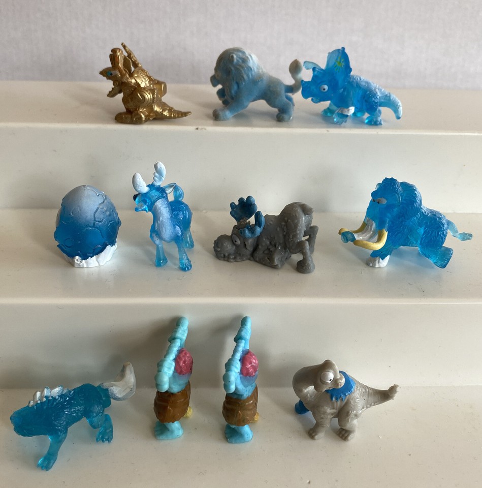 Zuru Smashers Ice Age Figures Lot of 11 Dino Melted Moose Toys Flocked ...