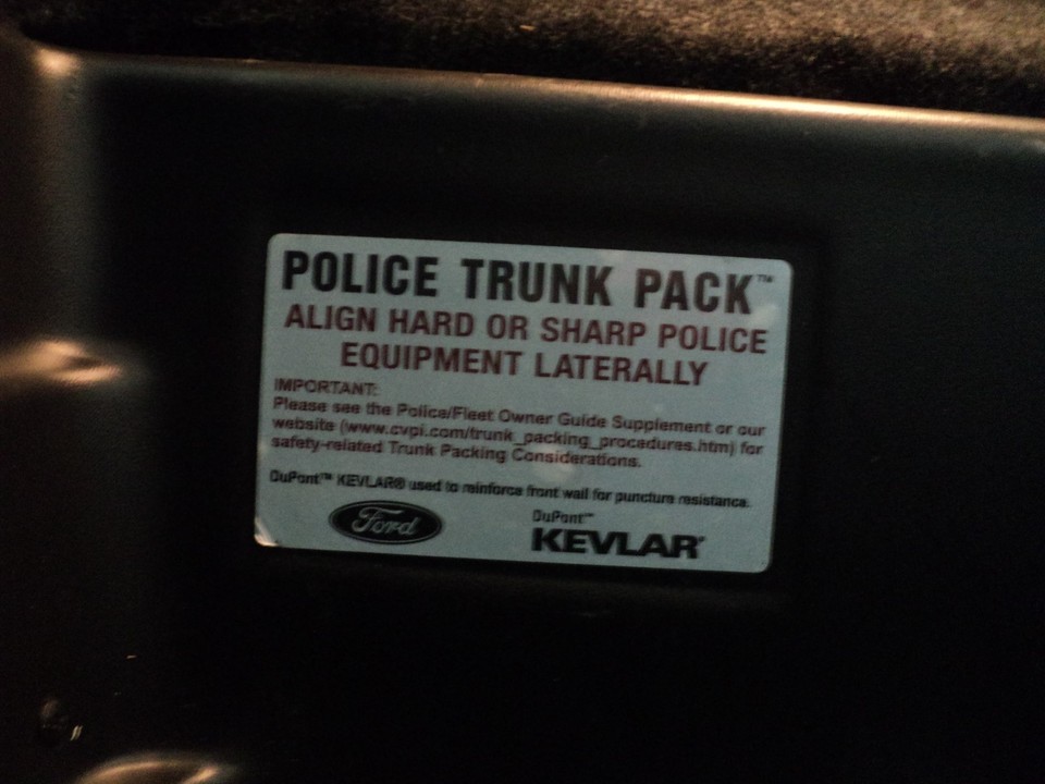 Ford Crown Victoria Police P71 Trunk Pack Organizer | Genuine OEM
