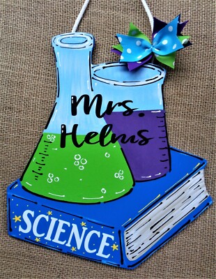 Personalize SCIENCE TEACHER SIGN School Class Classroom Wall Door ...