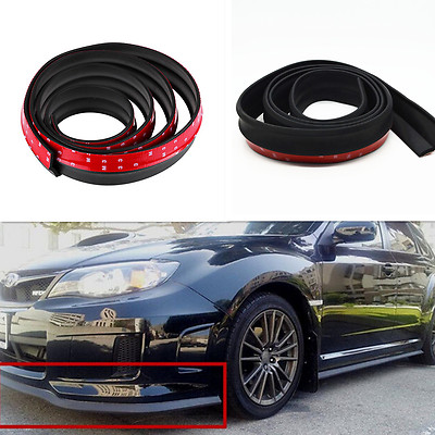 Car Foam Rubber 2.5m Front Bumper Lip Splitter Spoiler Chin Lip Skirt ...