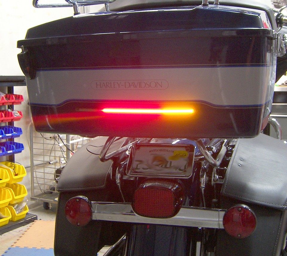 Flexible LED Motorcycle Light Bar w/ Brake and Turn Signals - 11 ...