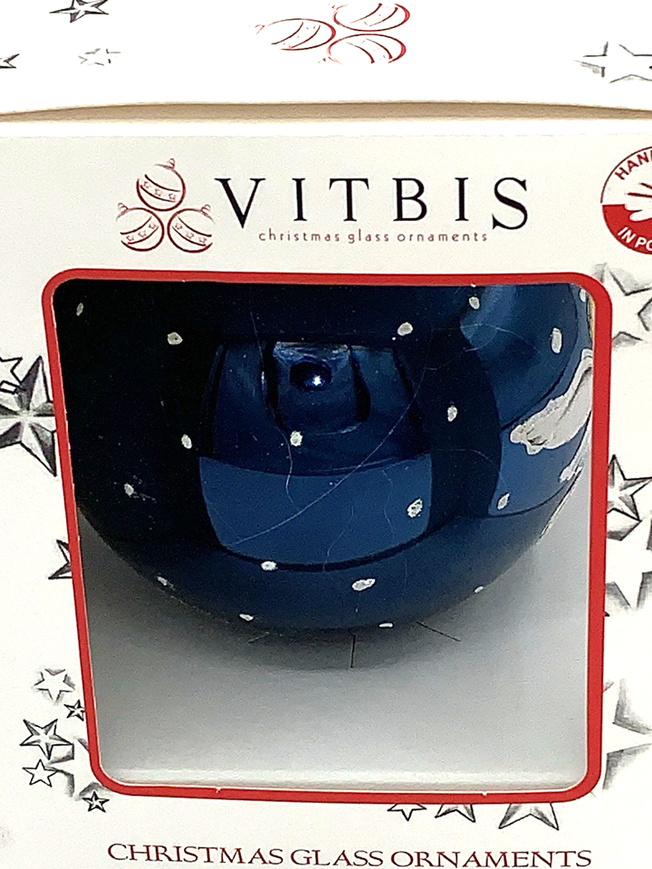 Vitbis Poland Hand Painted ANGEL Ball Glass Ornament | eBay