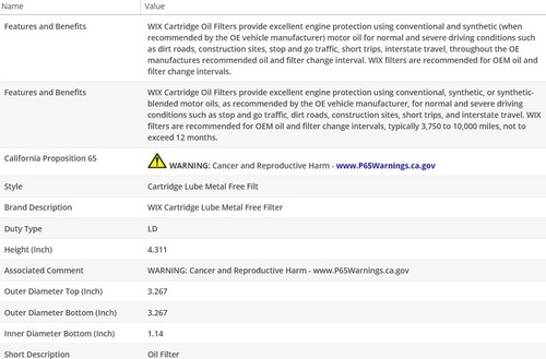 OEM Type Oil Filter WIX for PORSCHE MACAN 2015-2018 V6-3.0L | eBay