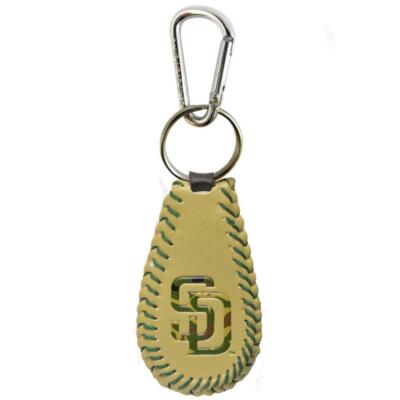 San Diego Padres Camo Leather Baseball Keychain [New] MLB Key Chain ...