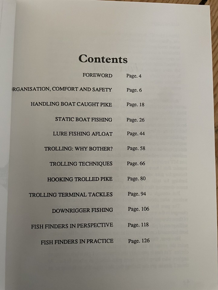 BIG WATER PIKE FISHING - BOAT FISHING - JAMES HOLGATE - 1989 1st ED ...