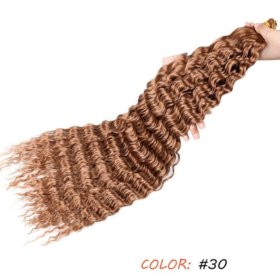 32 Inch Synthetic Deep Wave Hair Crochet Braids Wave Braiding Hair ...