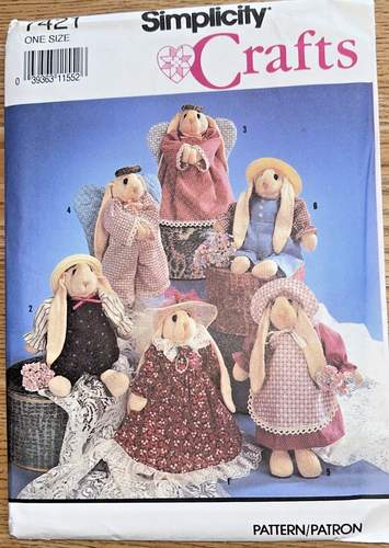 Sock Bunny Rabbit and Clothes Stuffed Animal Pattern Simplicity Crafts ...