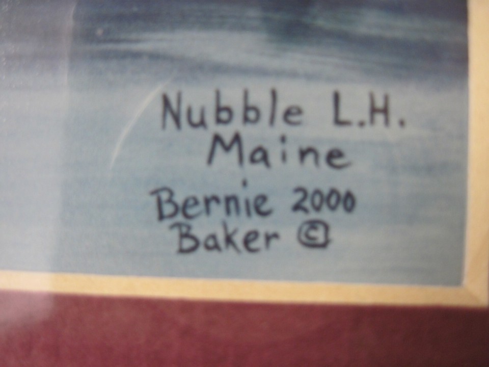 NUBBLE L.H. MAINE 5X7 PRINT BY ARTIST BERNIE BAKER | eBay