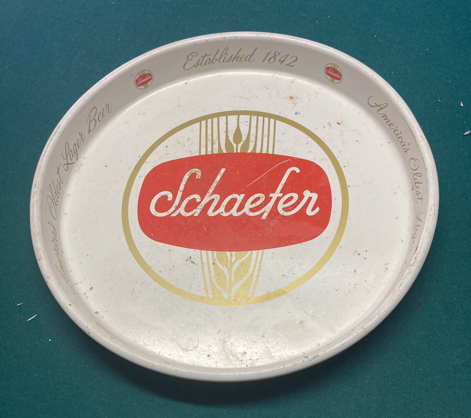 Schaefer Beer Tray. Since 1842 America’s Oldest Lager Beer 13x13in ...