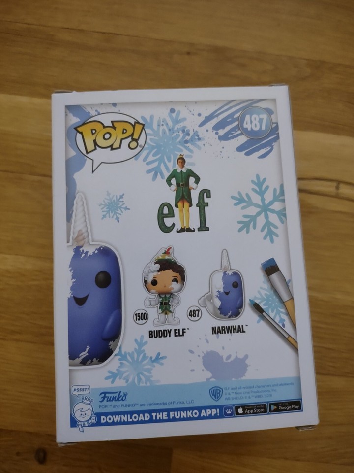 BRAND NEW! FUNKO POP! ELF #487 DIY NARWHAL VINYL FIGURE! | eBay
