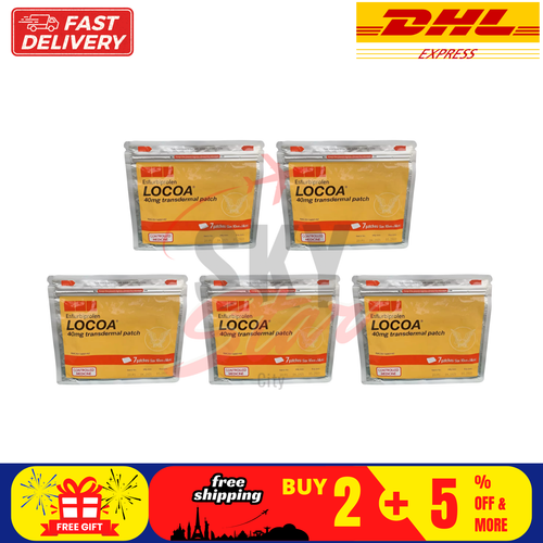 5 X LOCOA 40mg Transdermal Joint Pain Relief | eBay