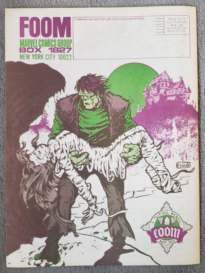 FOOM Magazine #2 1973 Marvel Comics 1st Wolverine Concept Art | eBay