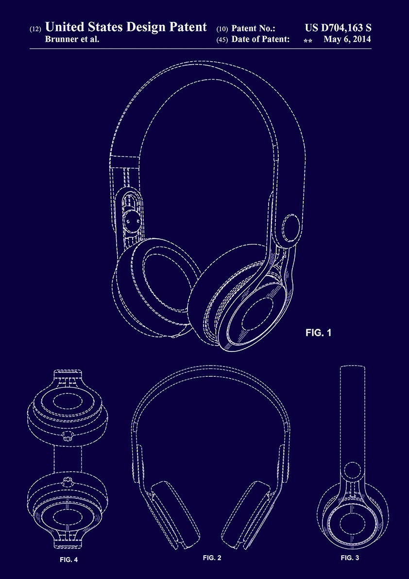 Beats Headphones Exploded View Technical Drawing Sanrio Europe