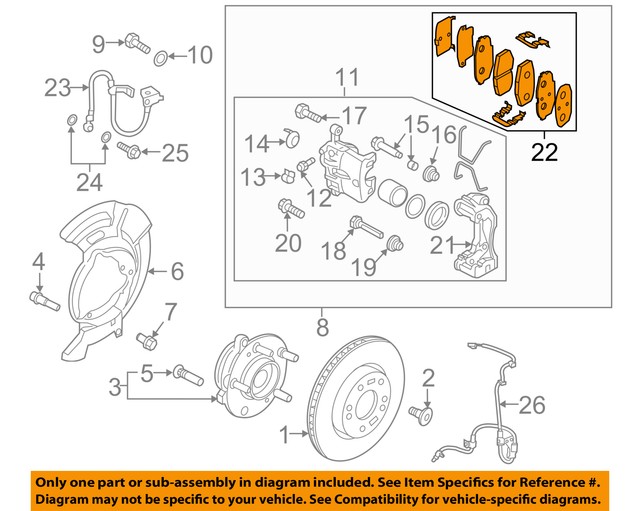 Genuine Hyundai Pad Kit-front Disc Brake 58101F2A00 OEM for sale online ...