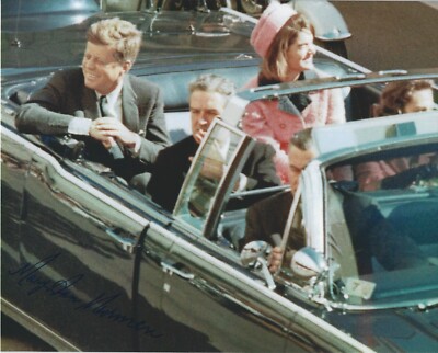 MARY ANN MOORMAN Signed 8 x 10 Photo JFK Assassination Witness FREE ...