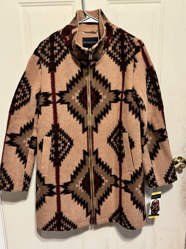 Pendleton Ladies Wool Blend Walker Coat Aztec Size M | eBay