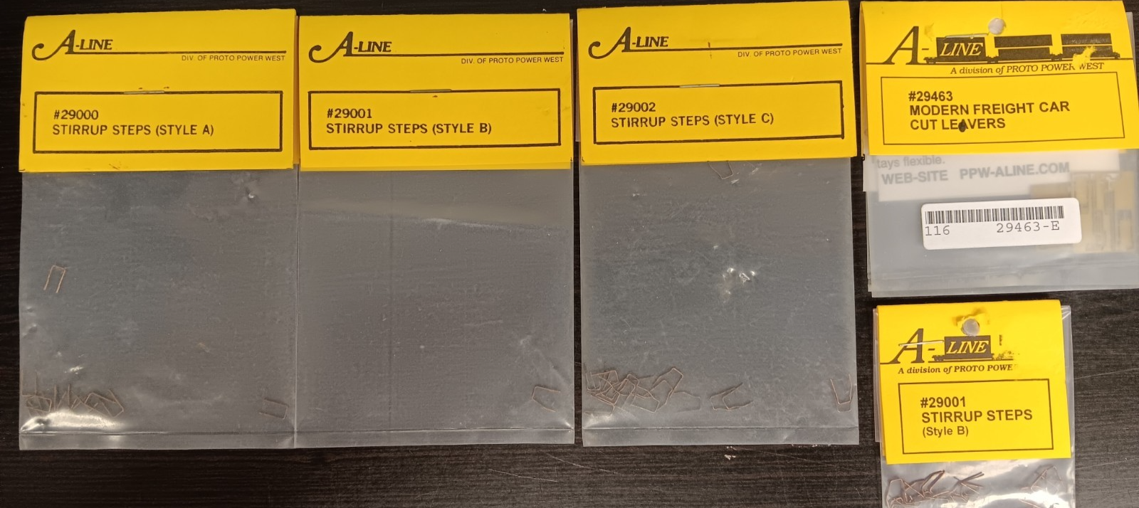 Lot of 5 A-Line HO Scale Stirrup Steps Cut Levers Assortment | eBay