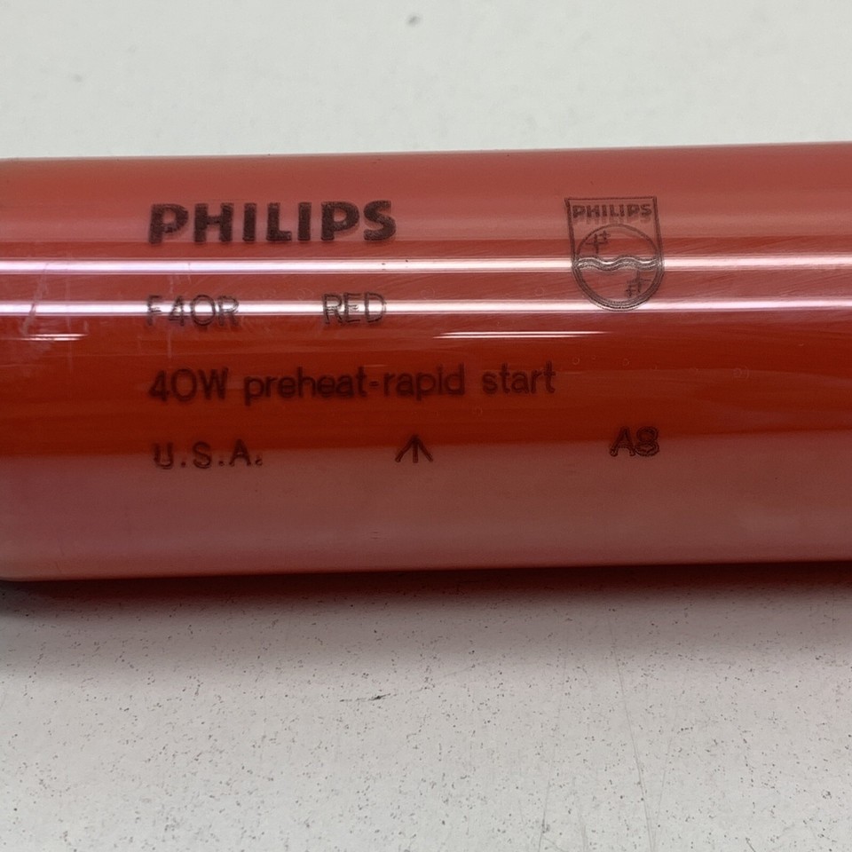 (4-Pack) Philips F40R Red Fluorescent Rapid Start Lamp Light Bulb ...