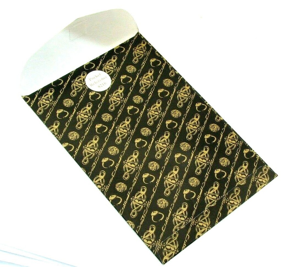 Black and Gold Jewellery Envelopes 6" x 4" | eBay