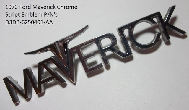Vintage 1970s Ford Maverick Chrome Emblem Sign Shape for sale online | eBay