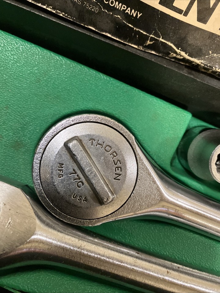 TTC THORSEN TOOL CO. USA NO.1215 SAE 1/2" DRIVE 12 POINT SOCKET WRENCH ...