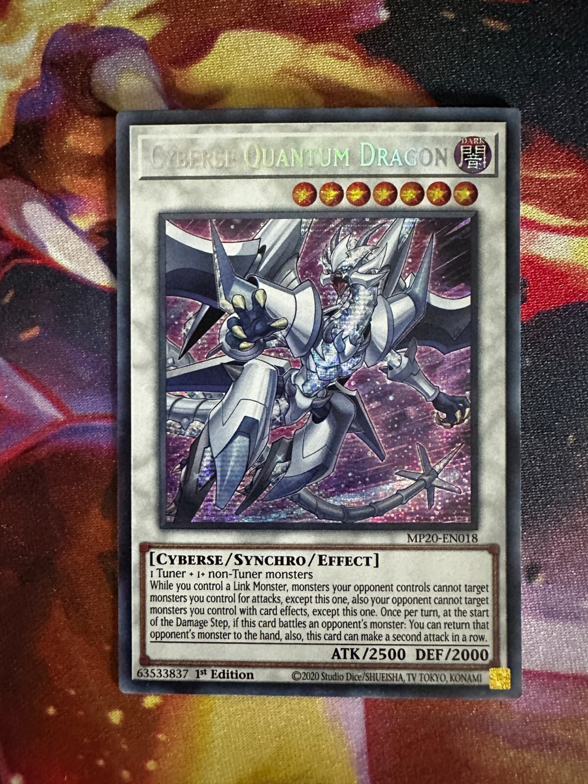 Yu-Gi-Oh Prismatic Rare: Cyberse Quantum Dragon; MP20-EN018 | eBay