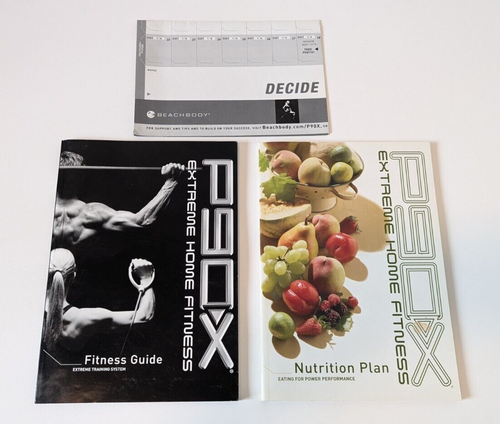 P90X Fitness Guide/Nutrition Plan/ Month Calendar Books, Never Used ...
