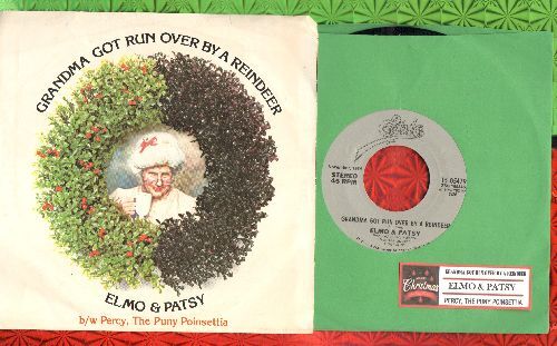Elmo And Patsy Grandma Got Run Over By A Reindeer 5479 Ps Vinyl 45 Rpm
