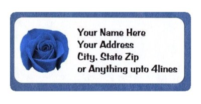 Beautiful Blue Rose Design-Address Labels 30PCS for Ur Mailing ...