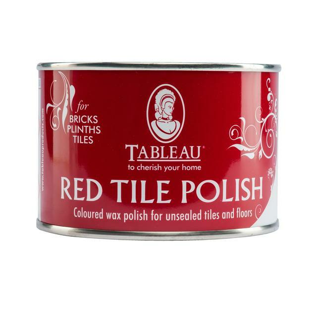 Tableau Red Tile Floor Polish 250ml Adds Colour to Brickwork & Unsealed ...