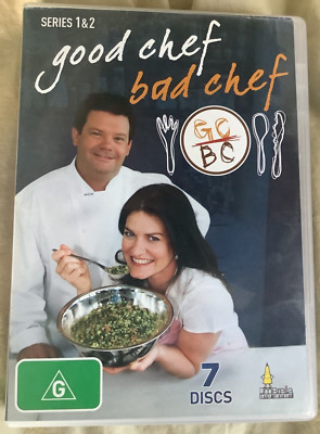 GOOD CHEF BAD CHEF Series 1 & 2 Region 4 7xDVD, 2010, VGC Free Postage ...