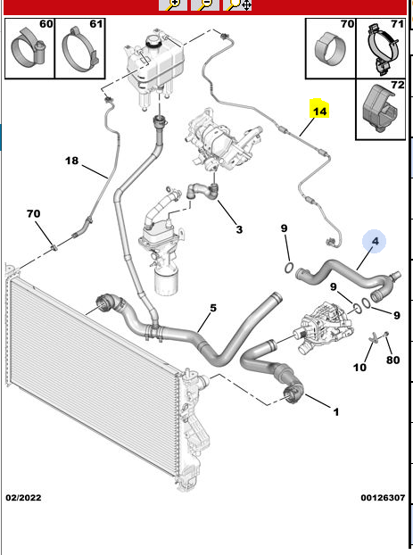ORIGINAL PSA PEUGEOT CITROEN JUMPER BOXER COOLANT TUBE 1617303080 | eBay UK