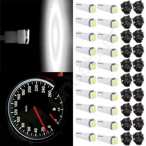 20x Instrument Panel Dash 5050 SMD LED Light Bulbs W/ PC74 T5 Sockets ...