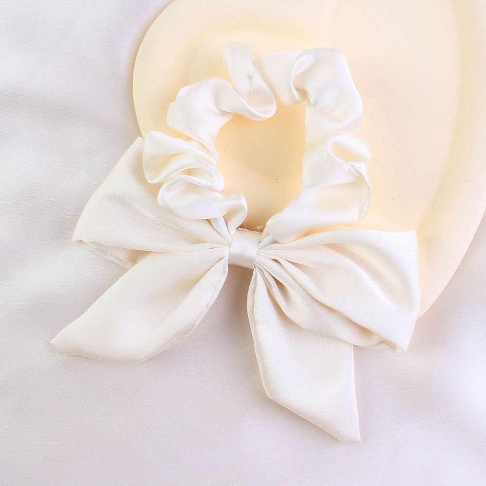 Bow Ribbon Hair Scrunchies Satin Hair Accessories Fashion Hair Tie ...