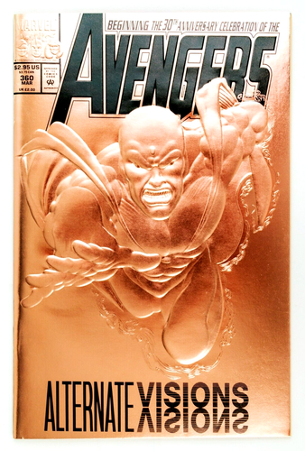 Avengers #360 (1993 Marvel) 30th Anniversary Embossed Bronze Foil Cover ...